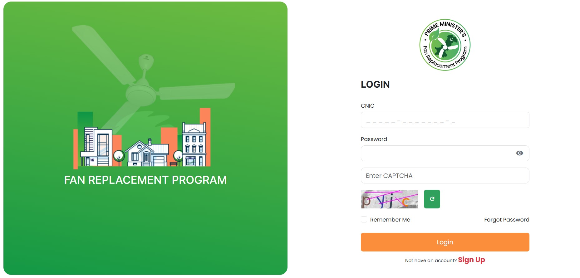 efan.gov.pk login for PM Fan Replacement Program Loan Scheme 2025